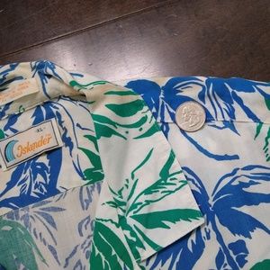 Islander | Shirts | Islander Vintage 8s Palm Tree Button Down Shirt ...
